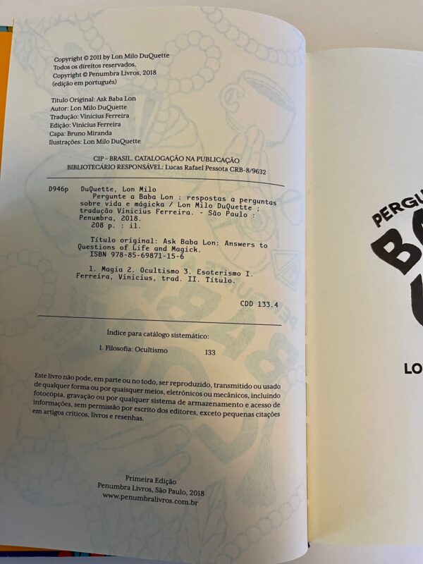 Ask Baba Lon – Brazilian Edition Signed by Author - Book